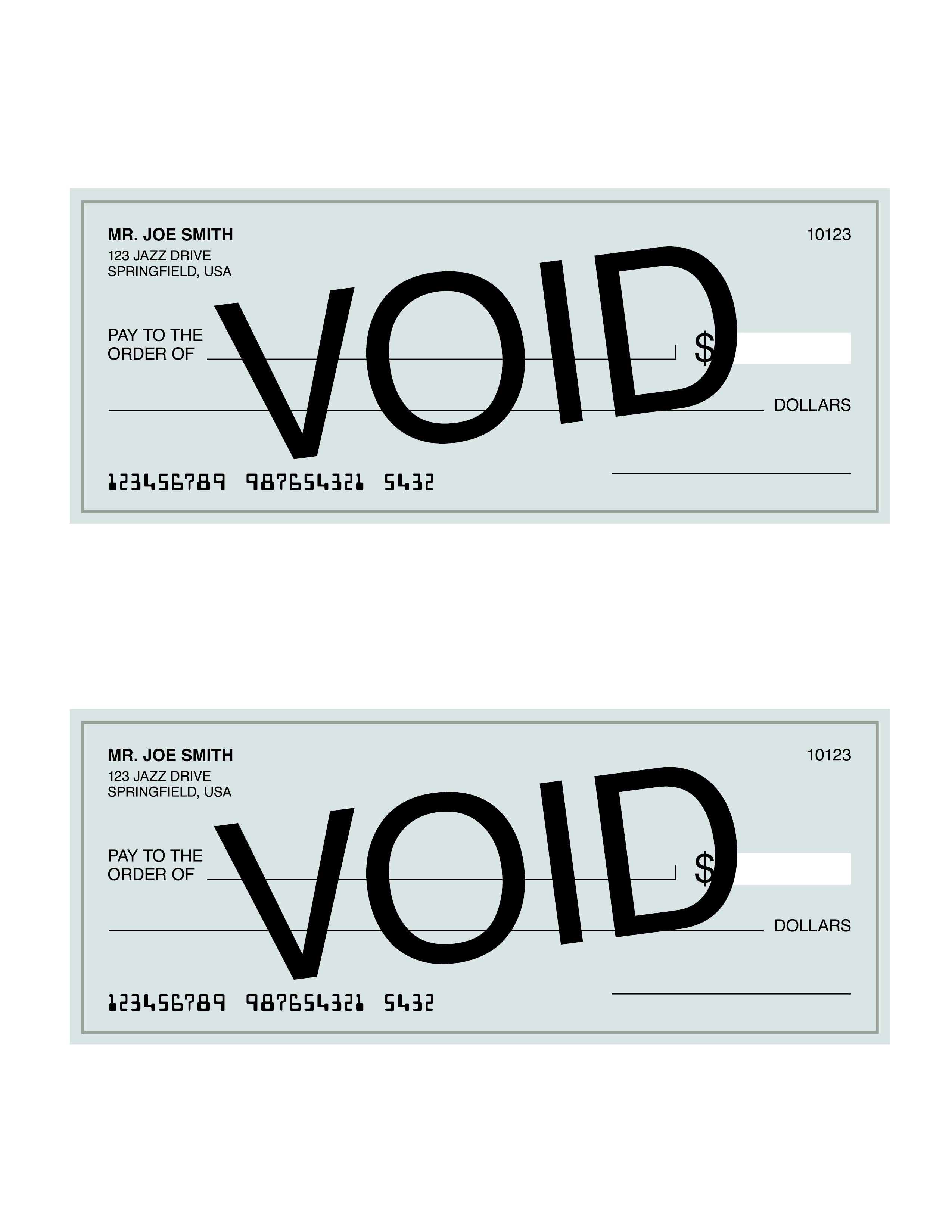 How to Properly Void a Check - The Habitat